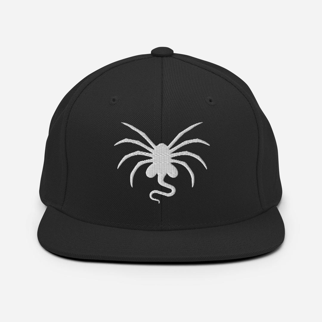 Alien Horror Hat - Alien Parasite Hat - Premium Embroidered Snapback ...