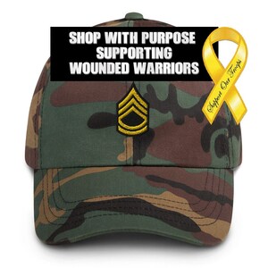 Sergeant First Class Army Badge Premium Dad Hat Military Armed Forces ...