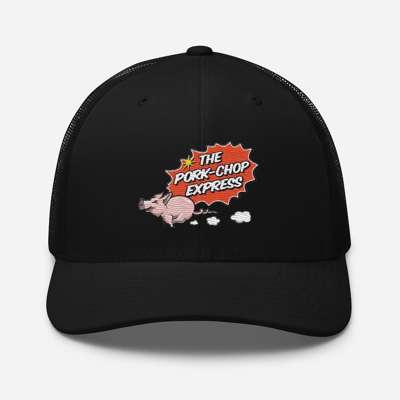 Pork Chop Express - Premium Embroidered Trucker Cap - - Etsy