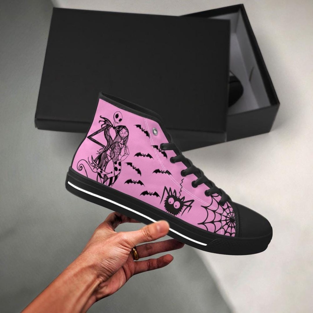 Nightmare Before Christmas Jack Skellington Converse Style High Tops ...