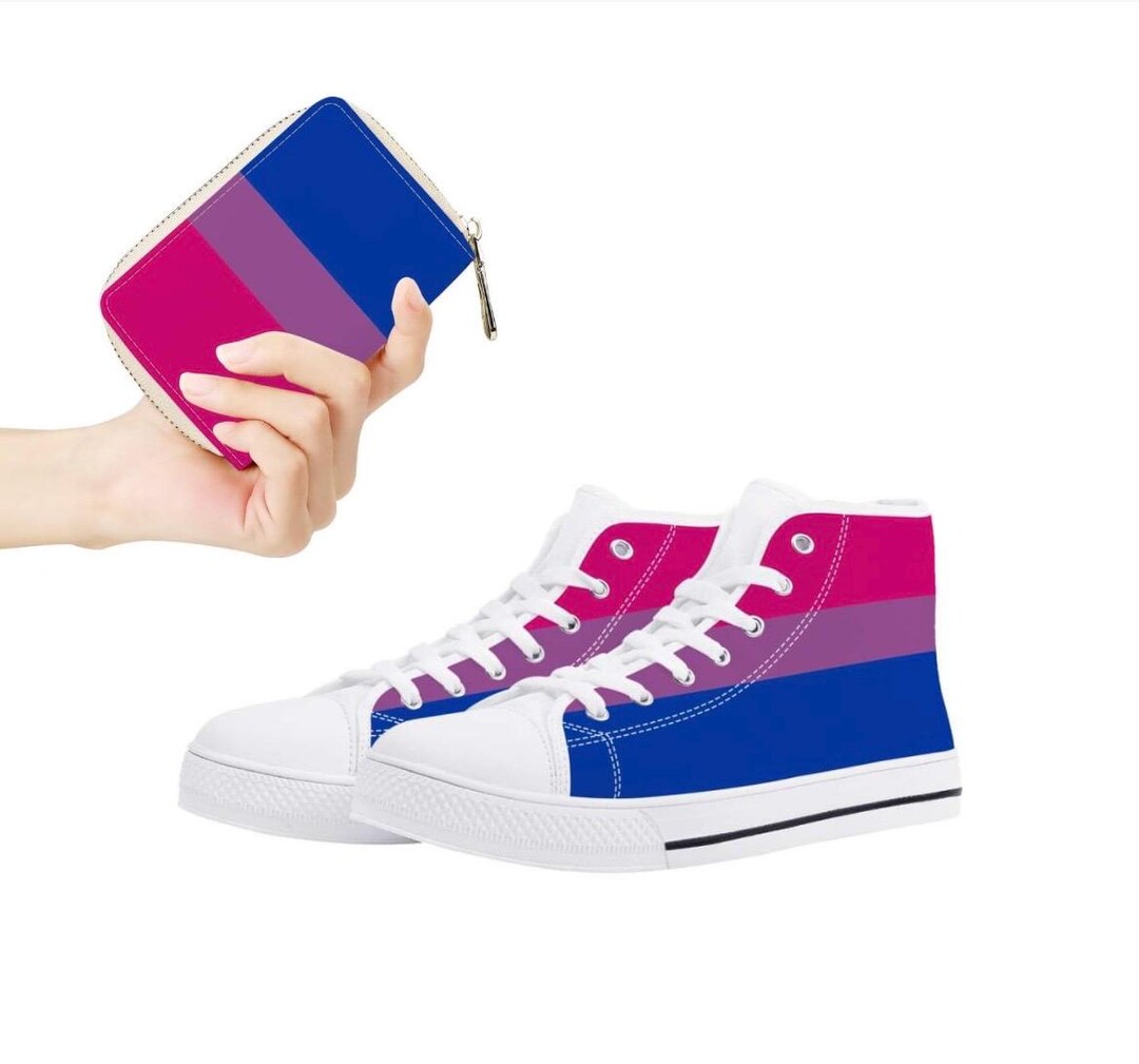 Bisexual LGBTQIA All Styles Converse Style Sneakers High Top Pride Sneakers LGBTQ Best Christmas ...