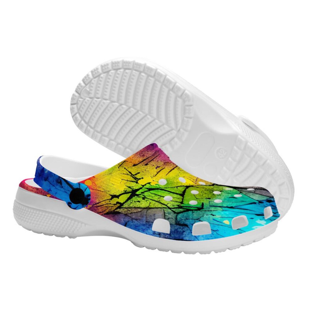 LGBTQ Grunge Crocs Pride Flag Colours Summer Crocs Best Christmas Gift ...