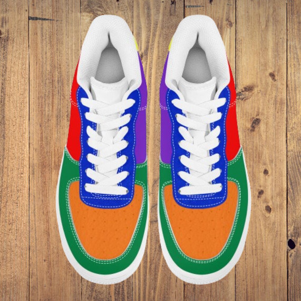 Pride Mix Rainbow Sneakers | Multicolor Sneakers | Vans Style Sneakers ...