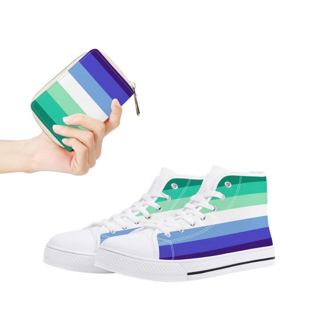 NEW Gay LGBTQIA All Styles Converse Style Sneakers High Top Pride ...