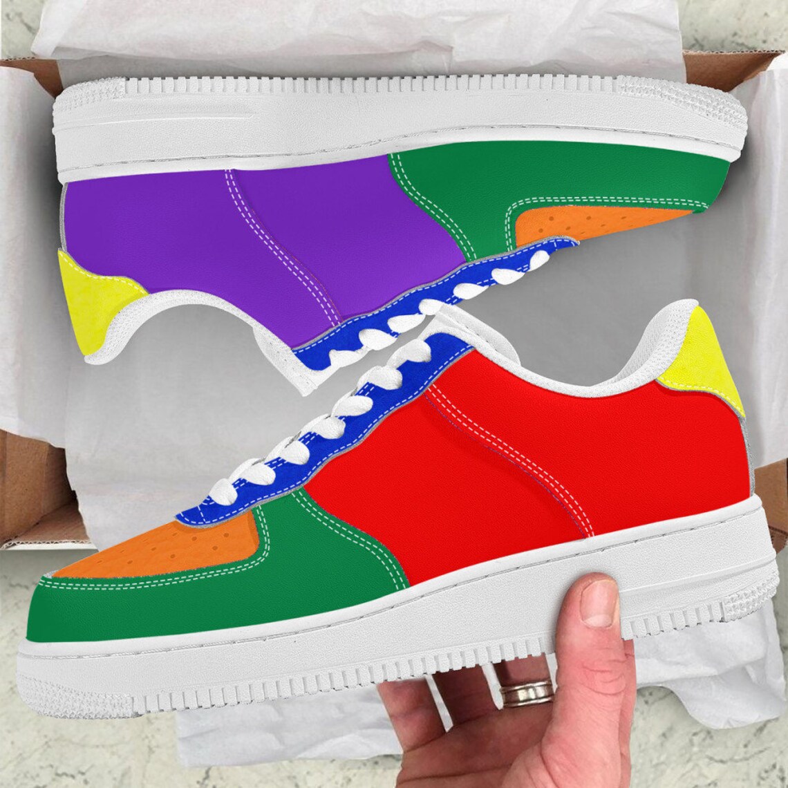 Pride Mix Rainbow Sneakers | Multicolor Sneakers | Vans Style Sneakers ...