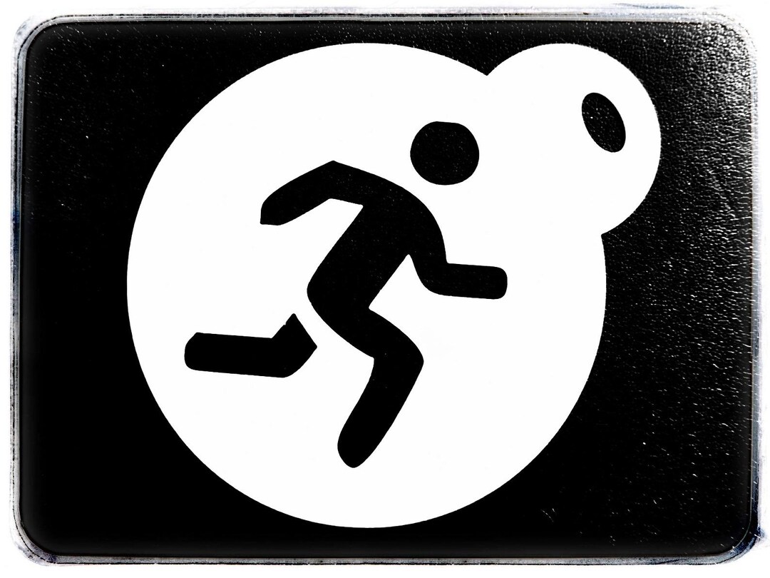0001 Running Man Stencil for Coffee Reusable Mylar 190GSM Gift Cake ...