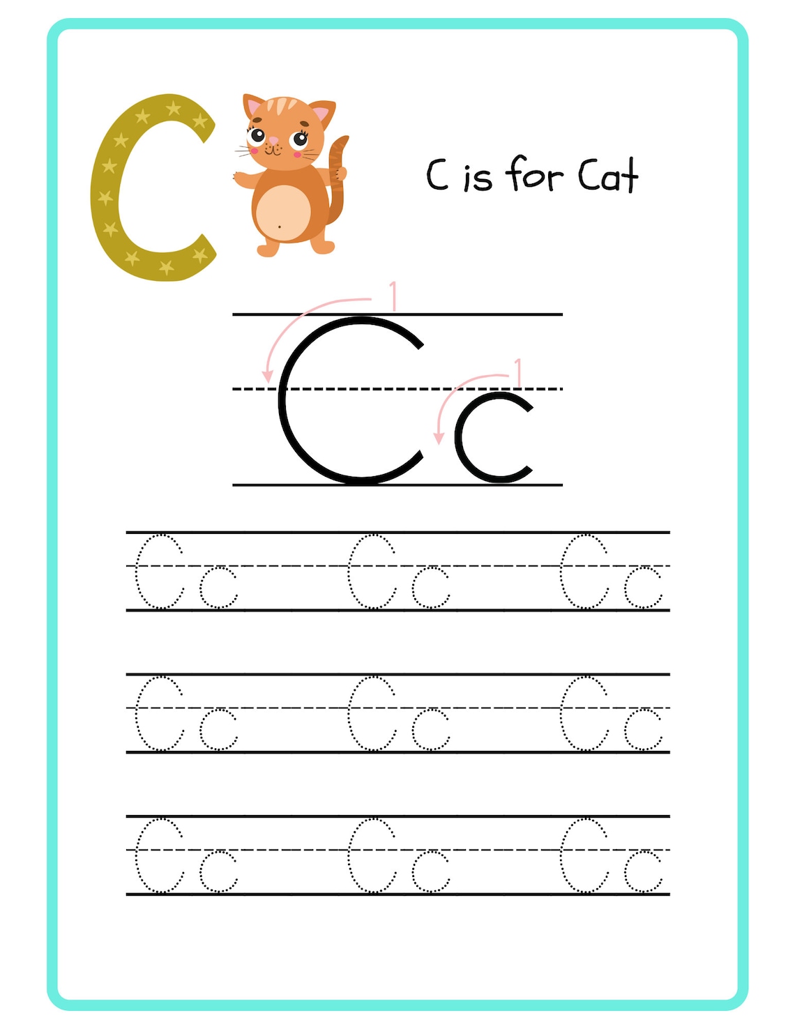 ABC Tracing Letters, ABC, Pre-k, Teacher's Worksheets, Homeschool ...