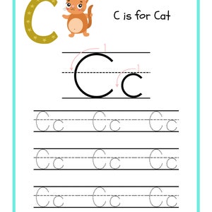 ABC Tracing Letters, ABC, Pre-k, Teacher's Worksheets, Homeschool ...