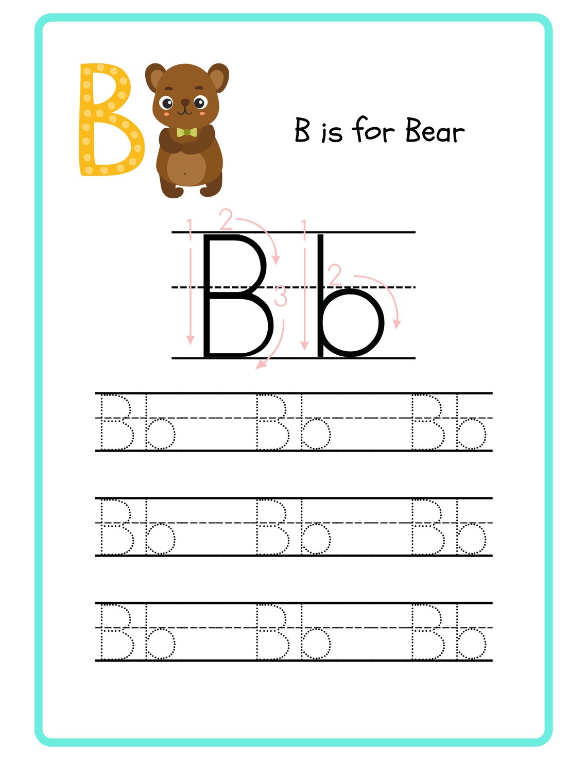 ABC Tracing Letters, ABC, Pre-k, Teacher's Worksheets, Homeschool ...