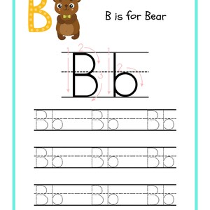 ABC Tracing Letters, ABC, Pre-k, Teacher's Worksheets, Homeschool ...