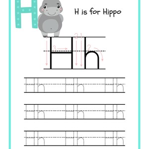 ABC Tracing Letters, ABC, Pre-k, Teacher's Worksheets, Homeschool ...