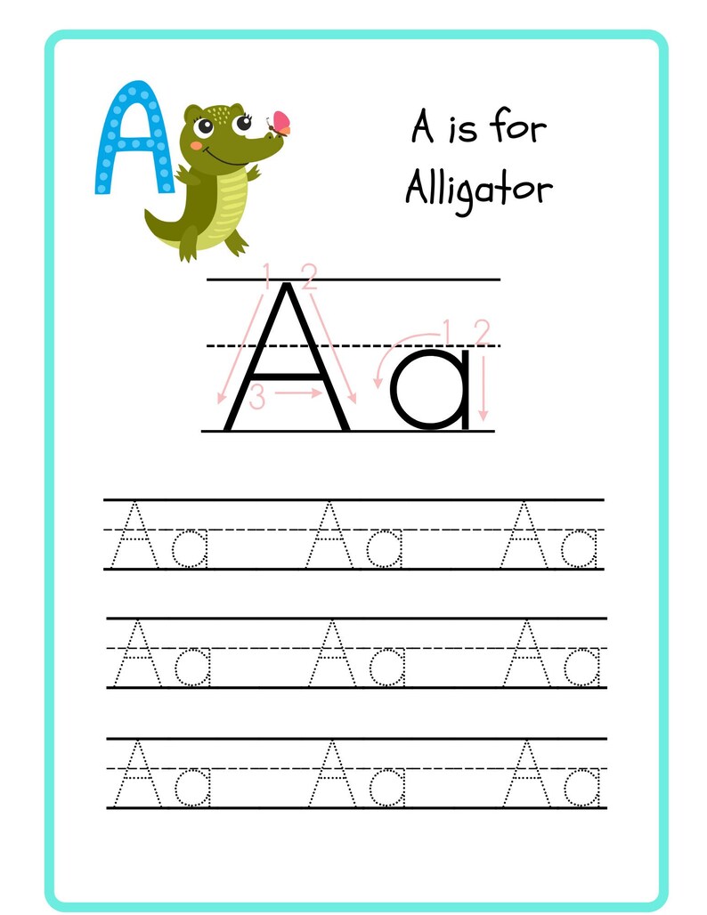 ABC Tracing Letters, ABC, Pre-k, Teacher's Worksheets, Homeschool ...