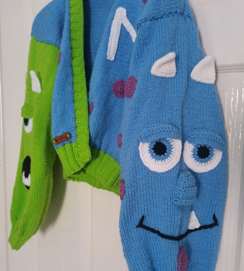 Handmade Monster Jacket, Pnkimera, Crochet Monsters Jacket, 3d Sweater ...