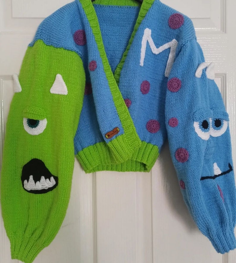 Handmade Monster Jacket, Pnkimera, Crochet Monsters Jacket, 3d Sweater ...