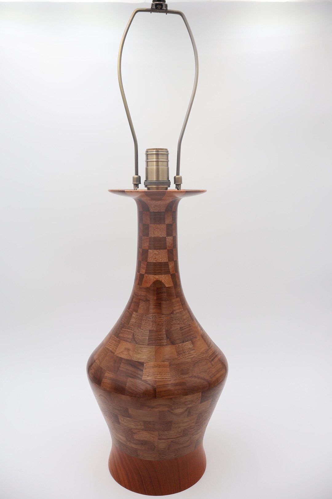 Walnut and Mahogany Segmented Lamp - Etsy