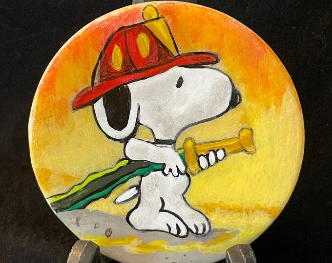 Fireman Snoopy - Etsy