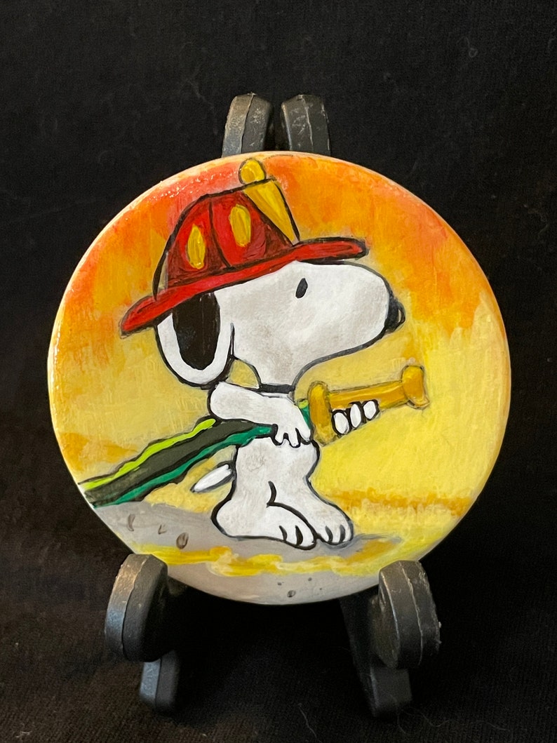 Fireman Snoopy - Etsy