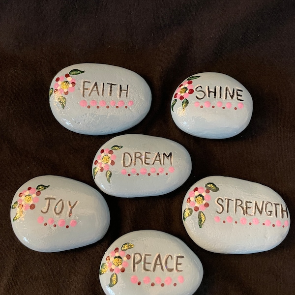 Inspirational Stones - Etsy