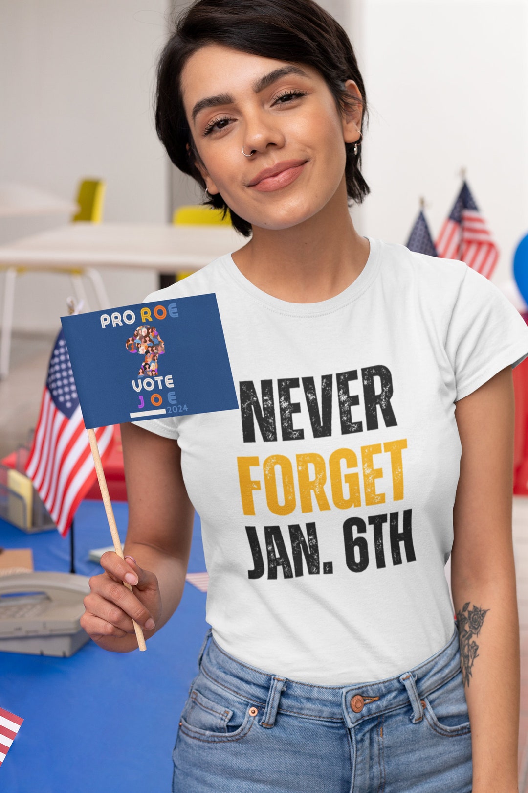 Never Forget Jan 6th T Shirt Snarky Political Anti Trump T Shirt Lock ...