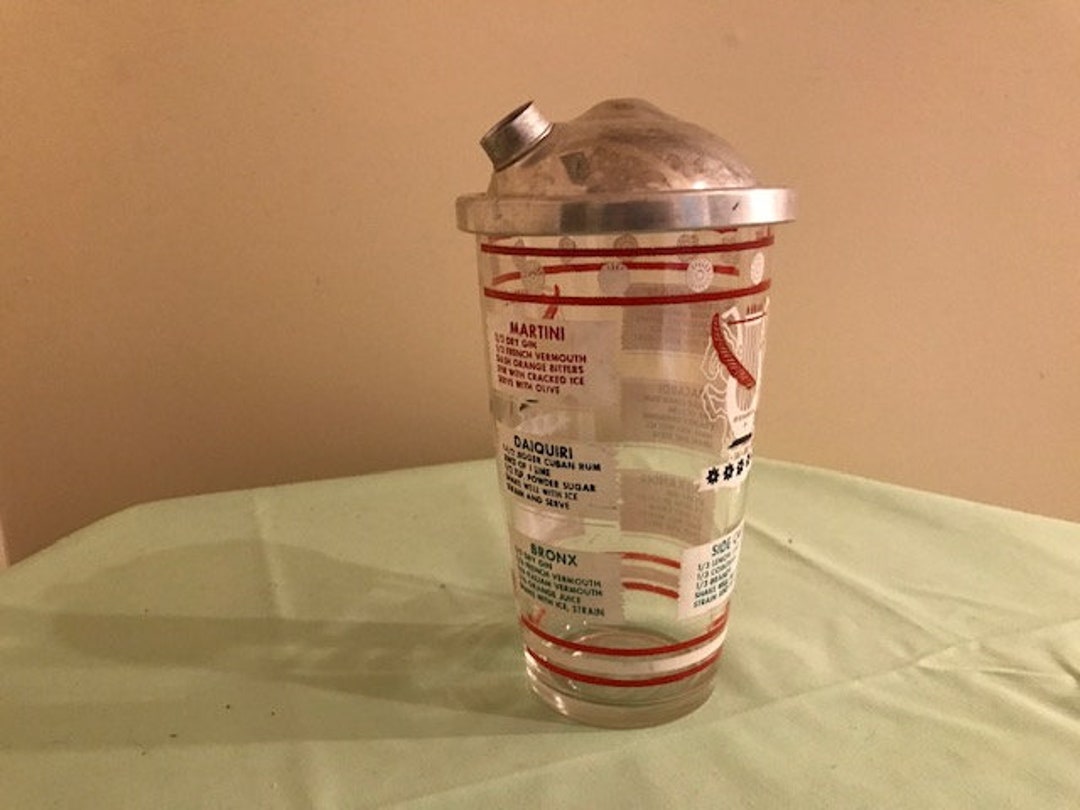 Anchor Hocking Glass, Cocktail Shaker, Cocktail Recipes - Etsy
