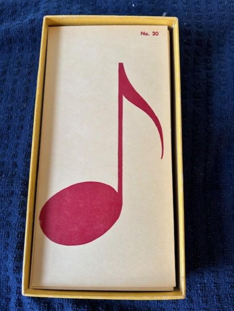 Music Symbol Flash Cards Kenworthy Buffalo,ny 1945.unused and in ...