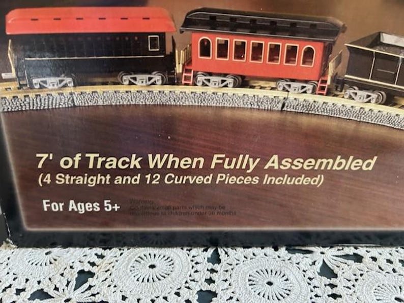 Vintage DESKTOP LOCOMOTIVE Train Set-feldstein & Assoc. Complete ...