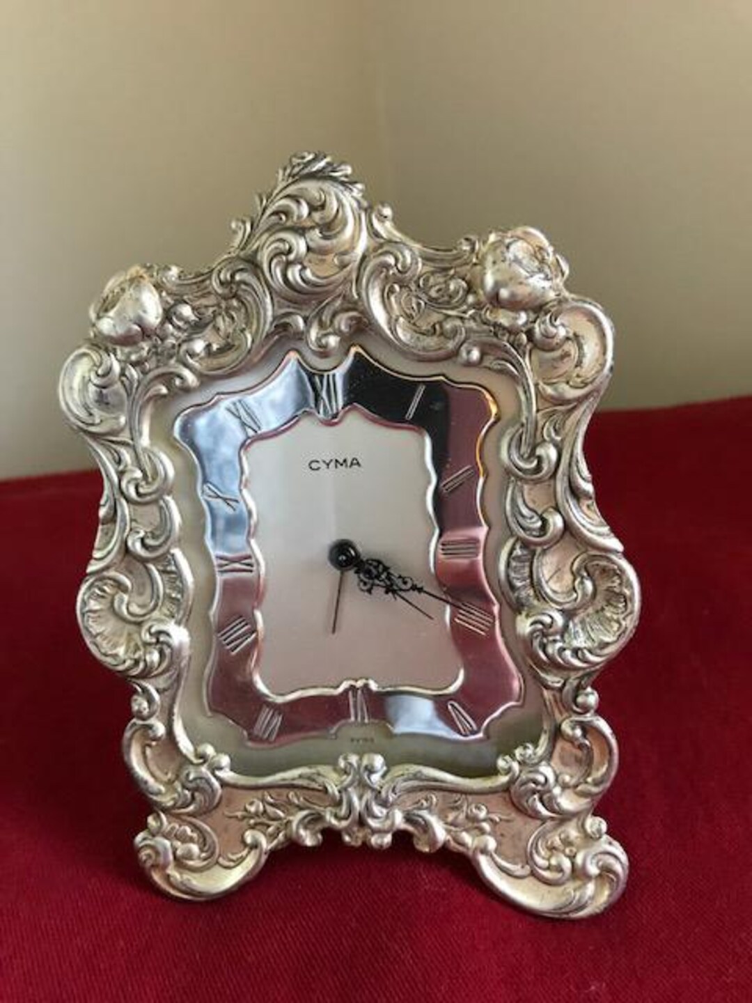 GORHAM CYMA Sterling Silver Swiss Alarm Clock in Perfect Working ...