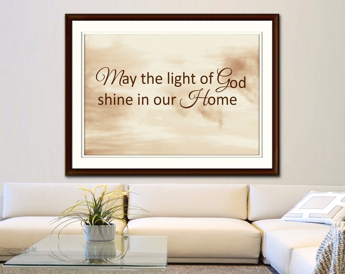 God is Light LED Light Decor in Him There is No Darkness 1 John 1:5 - Etsy