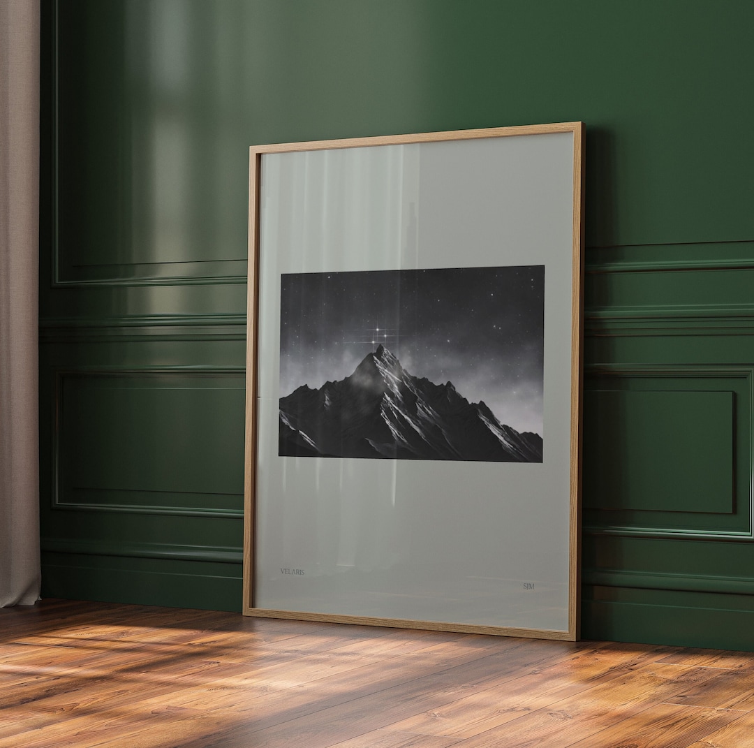 ACOTAR Print Velaris ACOMAF ACOTAR Graphic Print Contemporary Mountain ...