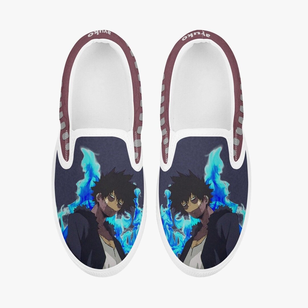 My Hero Academia Dabi Kids Slipons Anime Shoes - Etsy