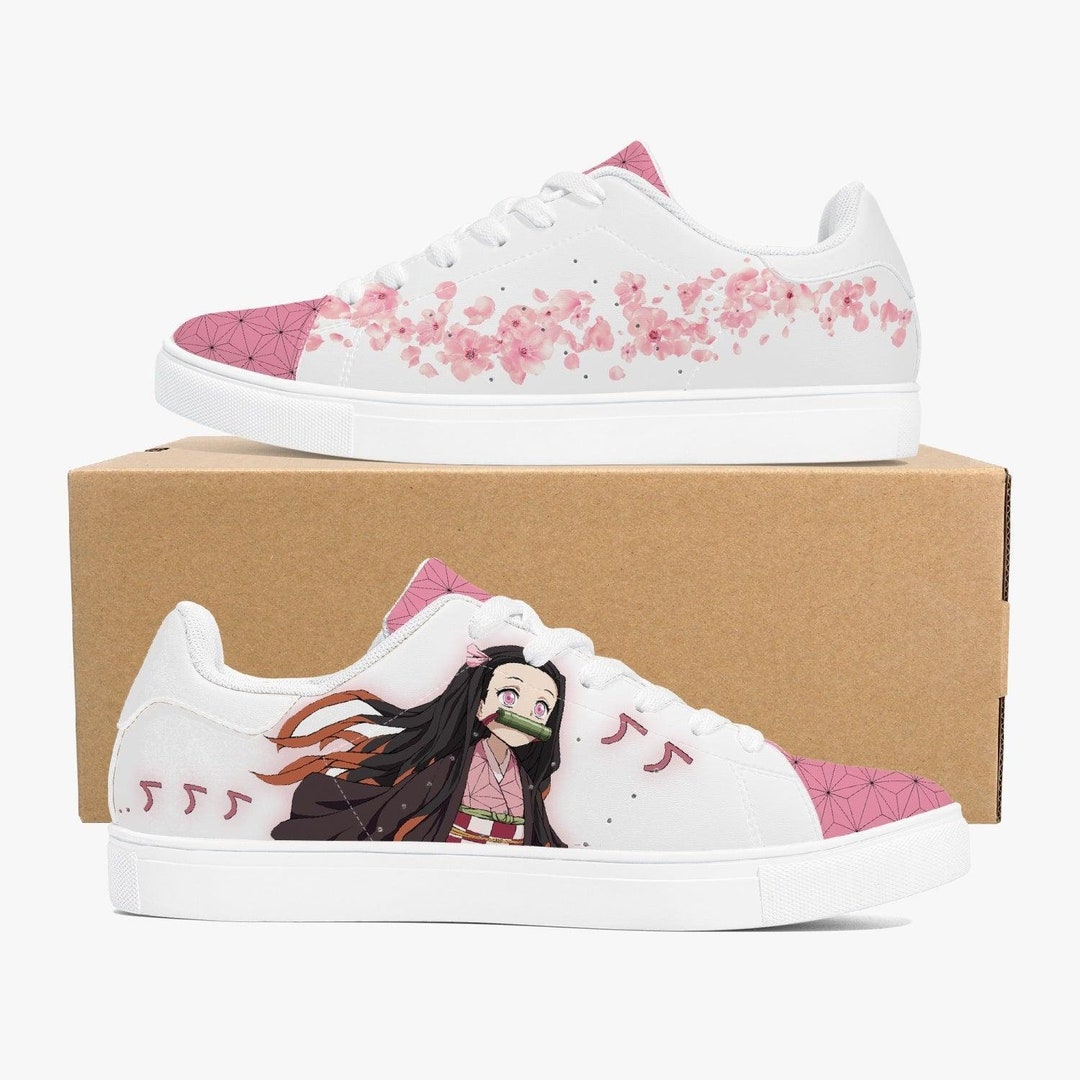 Demon Slayer Nezuko Kamado Skate Anime Shoes - Etsy