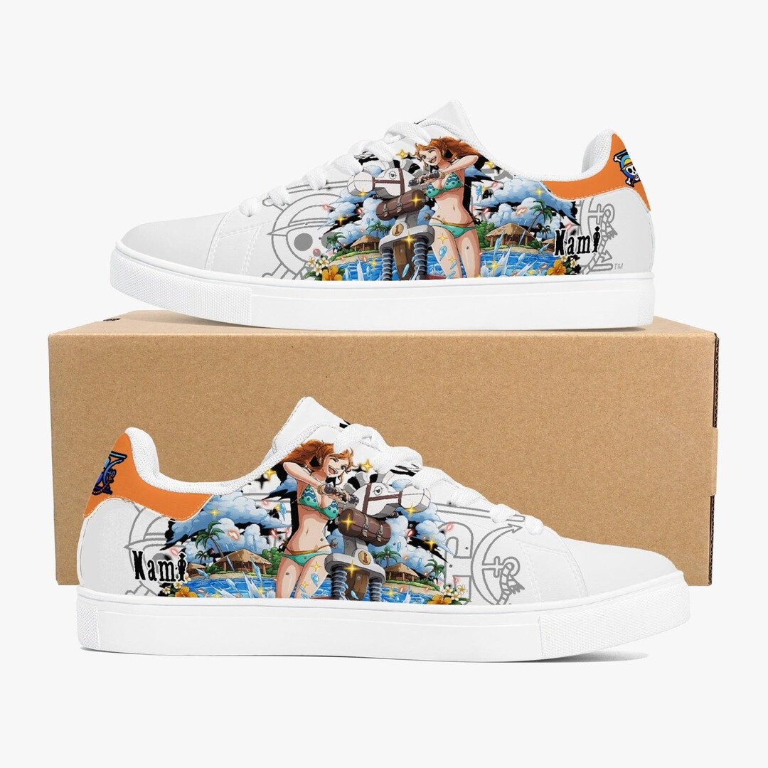 Nami One Piece V2 Skate Anime Shoes - Etsy