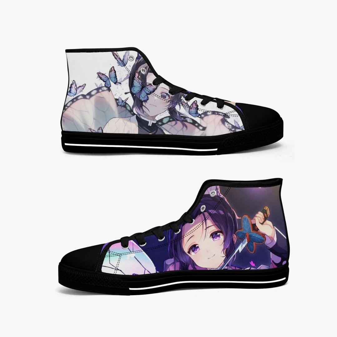 Demon Slayer Shinobu Kocho A-star Mid Anime Shoes - Etsy