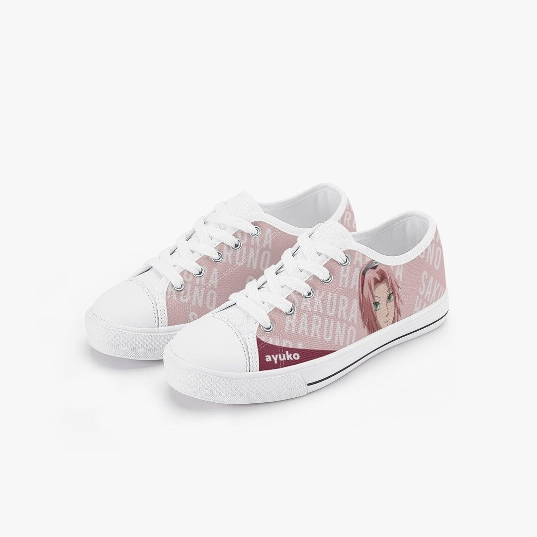 Naruto Shippuden Sakura Haruno Kids A-star Low Anime Shoes - Etsy