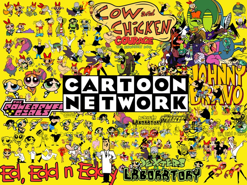 Cartoon Network Svg Bundle, Mega Cartoon Bundle, 90's, Layered, Svg Png ...