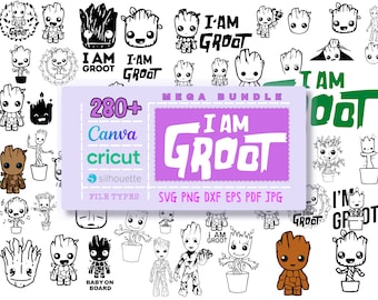 Groot Svg, Baby Groot Svg for Cricut, Groot Png, Groot Clipart, I Am ...