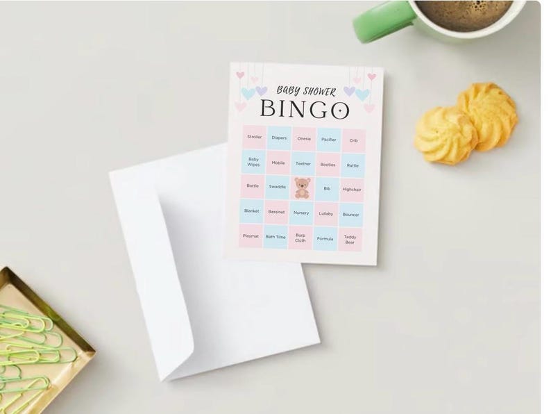 Baby Shower Bingo INSTANT DOWNLOAD - Etsy