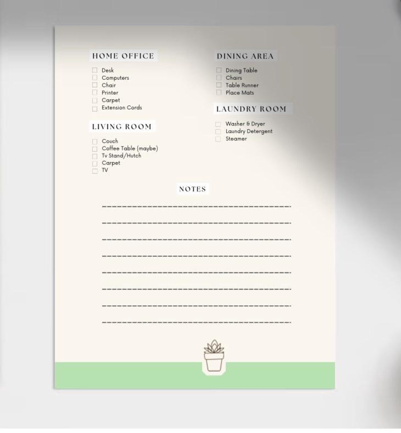 Household Essentials Checklist INSTANT DOWNLOAD - Etsy