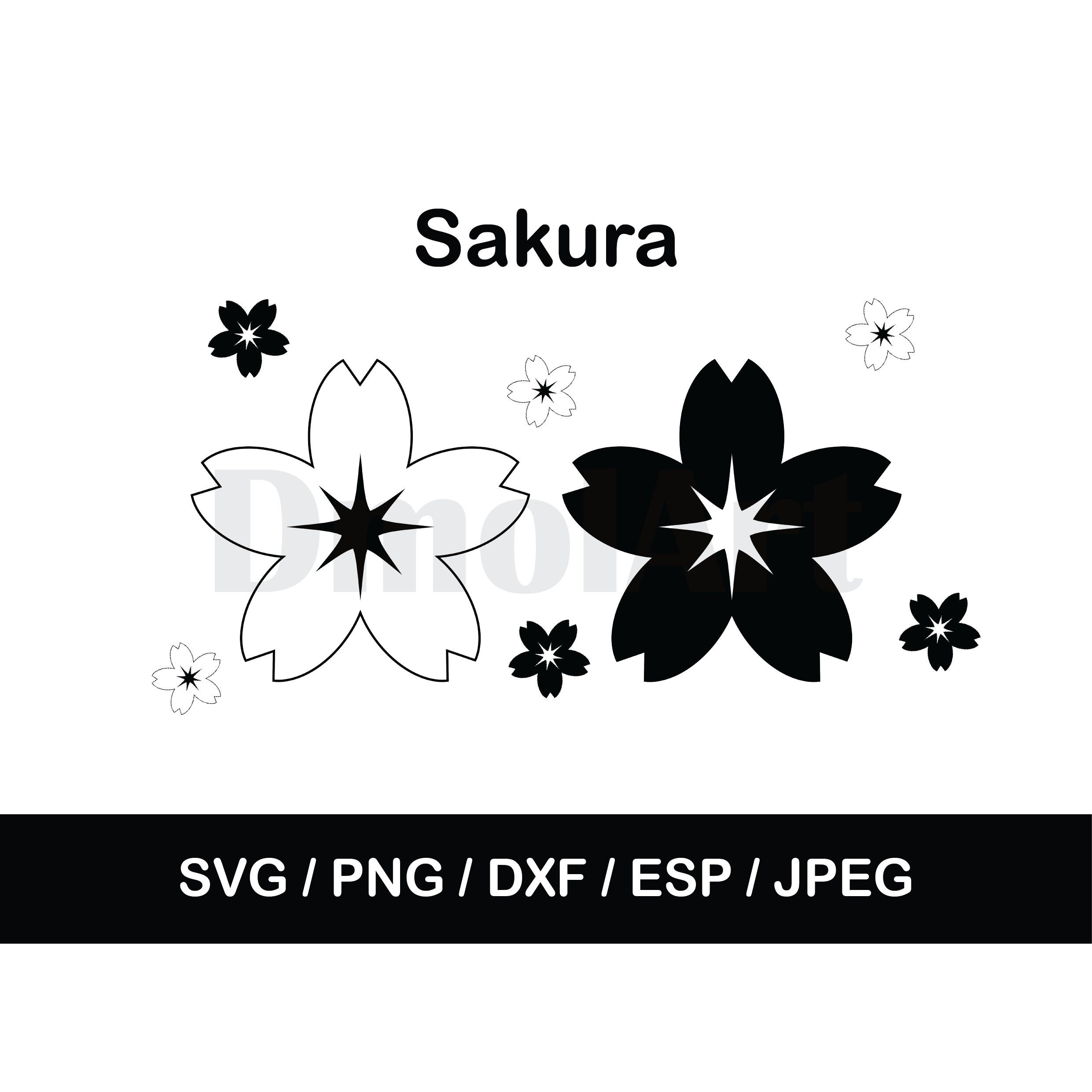 Sakura SVG Files | Sakura PNG Files | Sakura Cut Files | Sakura Clip ...