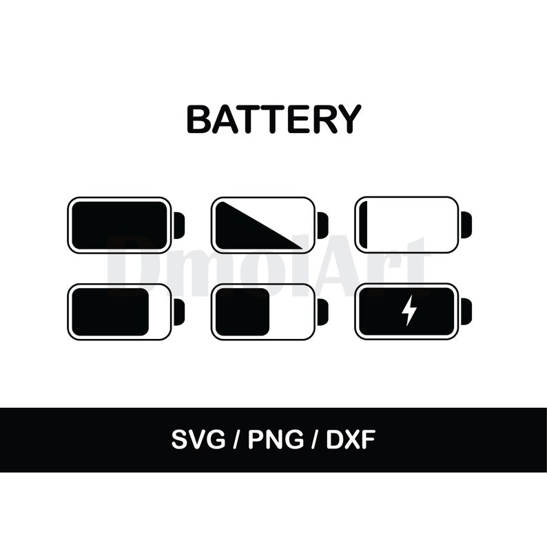 Battery Status Symbols | Battery PNG Files | Battery SVG Files ...