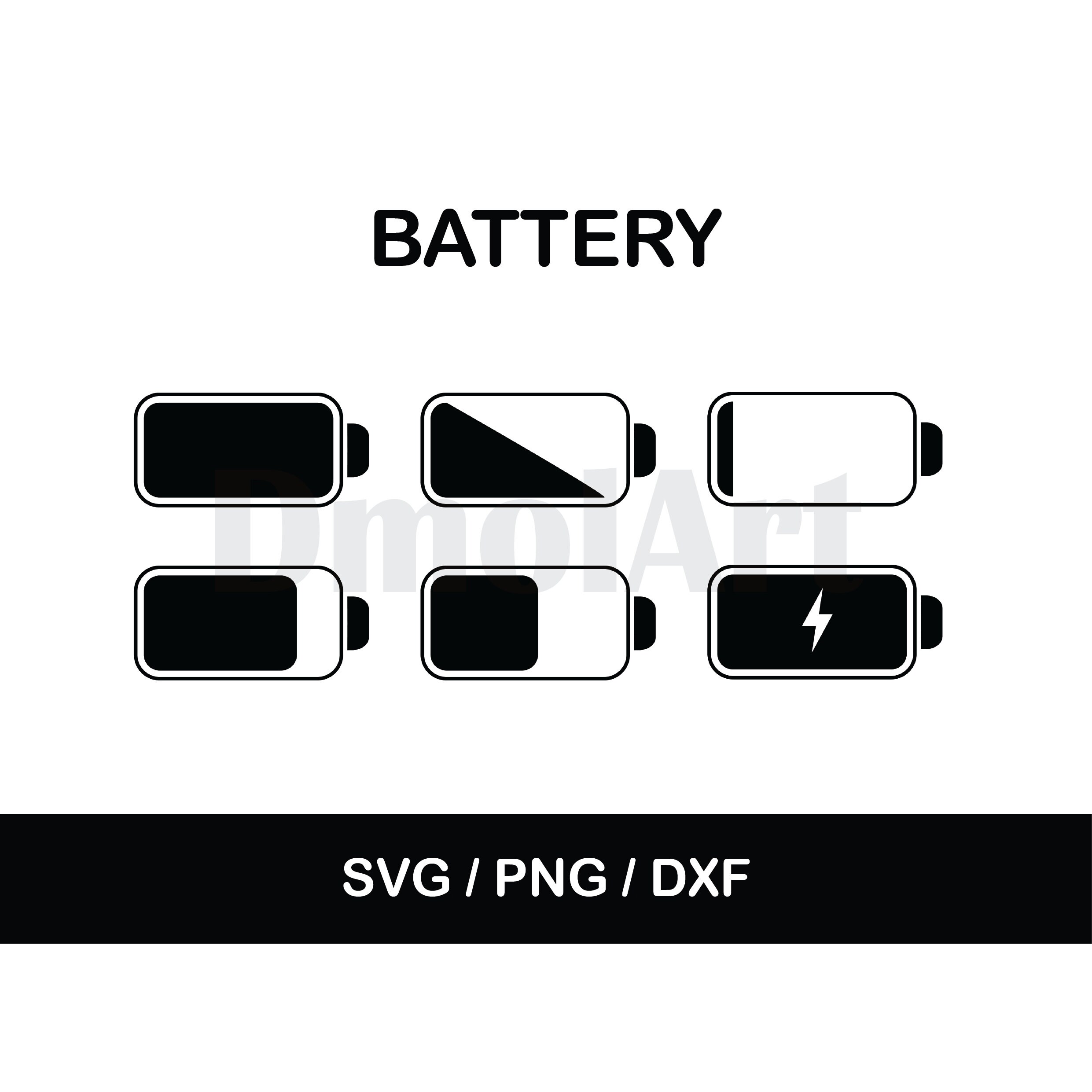 Battery Status Symbols | Battery PNG Files | Battery SVG Files ...