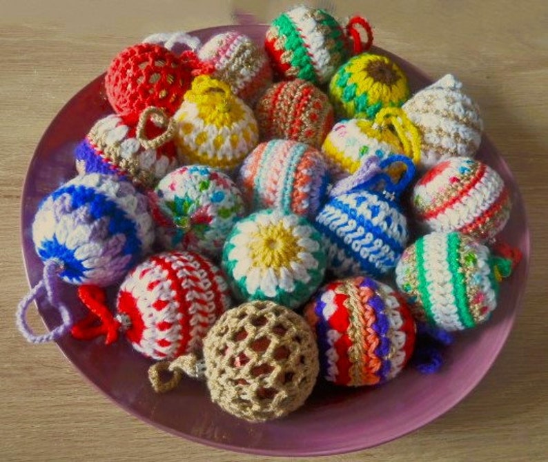 Fast & Easy Crochet Christmas Bauble Patterns - Etsy