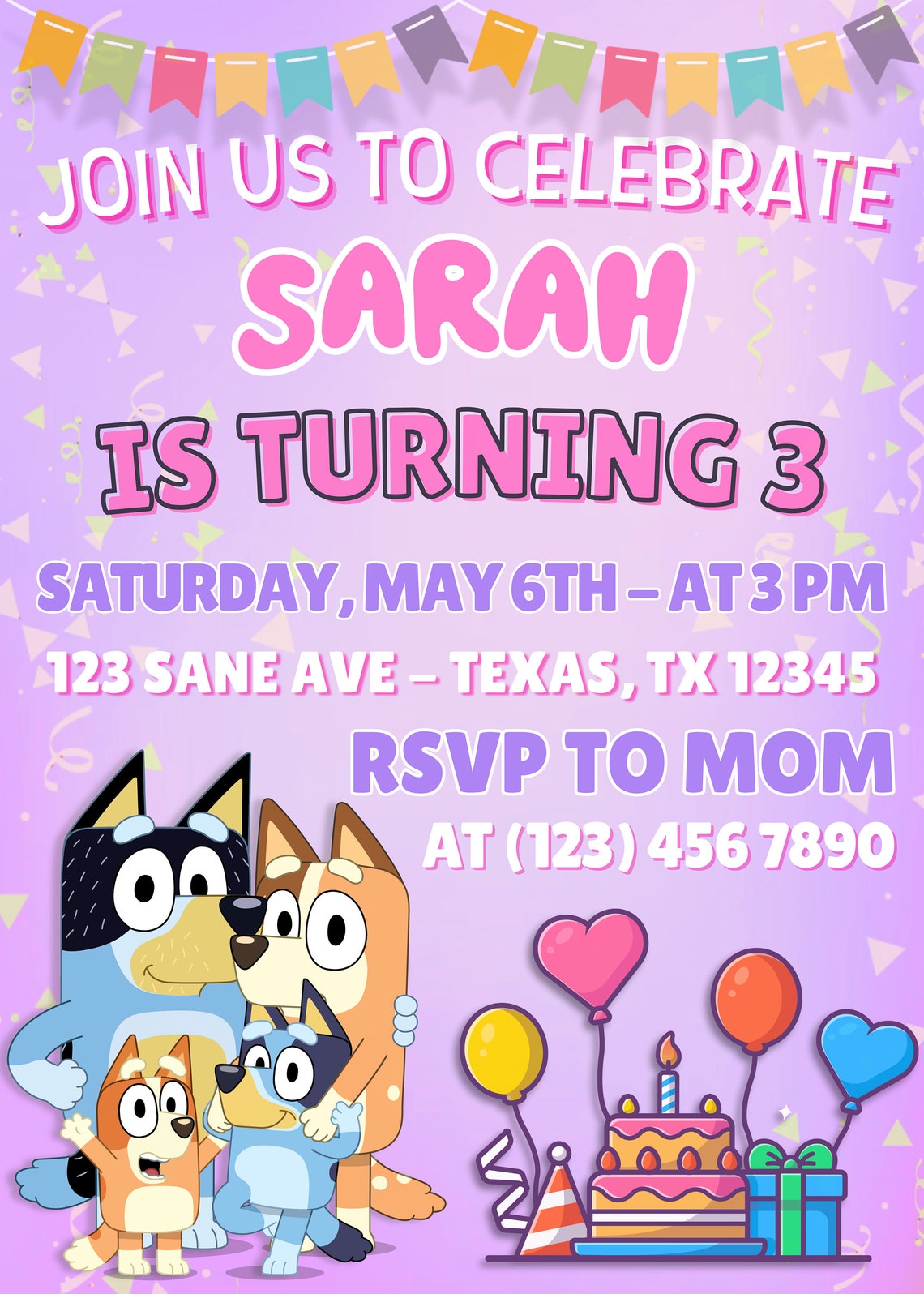 Bluey Bingo, Bingo Digital, Bluey Invitation Bingo Printable, Bluey ...