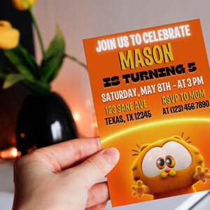 The Garfield Movie Birthday the Garfield Birthday Invitation the ...