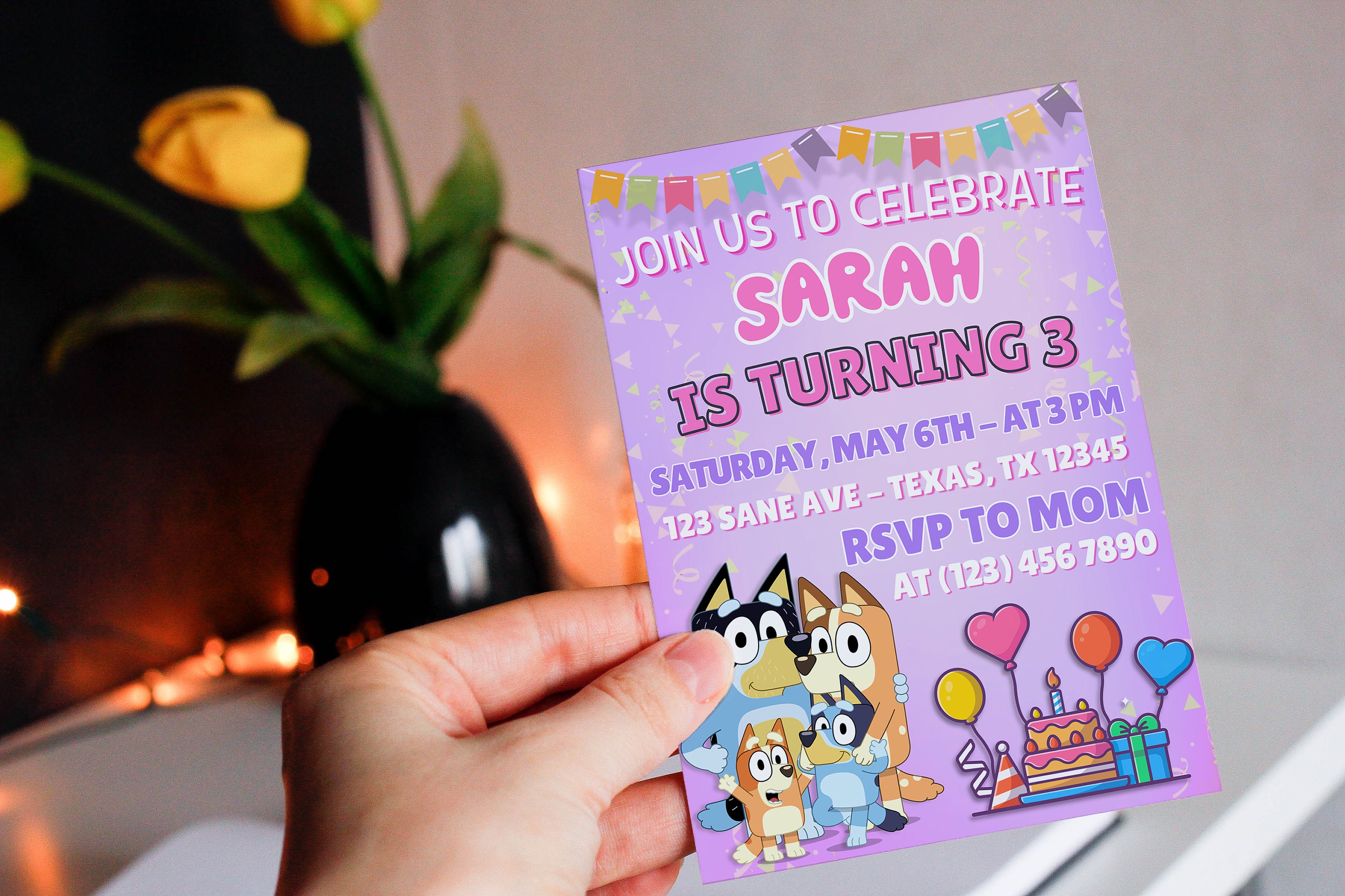 Bluey Bingo, Bingo Digital, Bluey Invitation Bingo Printable, Bluey ...