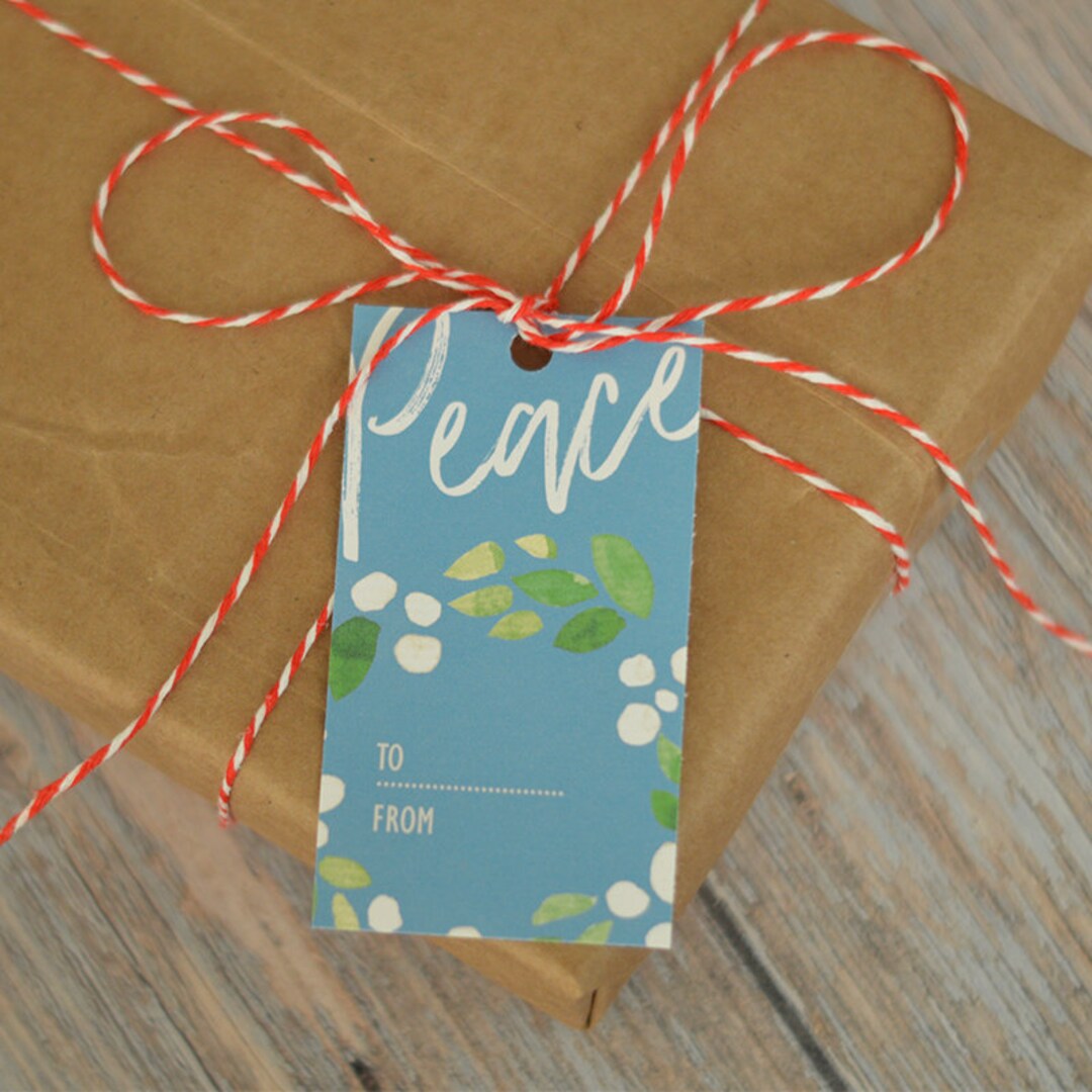Peace Printable Christmas Gift Tags Gift Tags for the Holidays DIY ...
