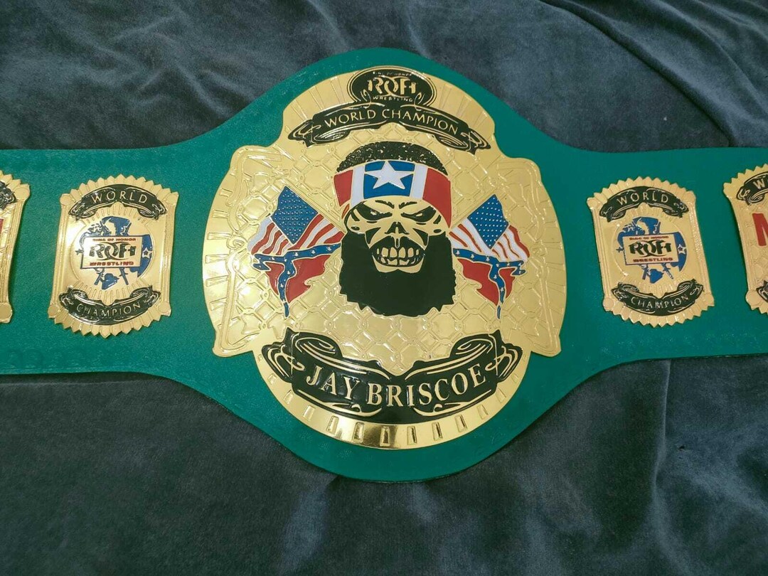 Roh World Wrestling Championship Belt Adult Size Wwe Replica Wwf Iwgp ...