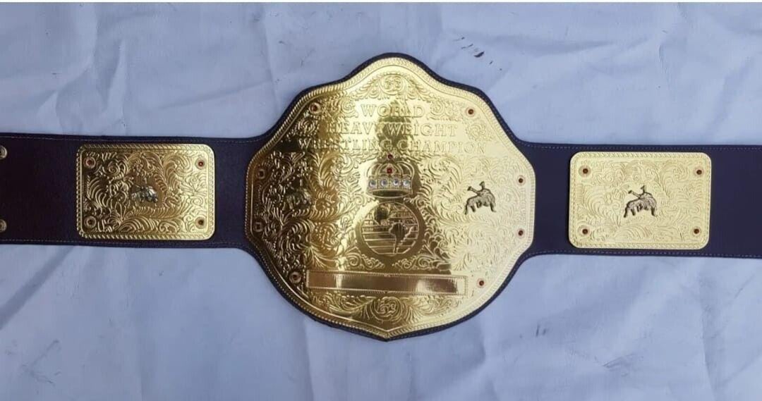 BIG GOLD World Heavyweight Championship Replica Tittle Belt Adult Wwe ...