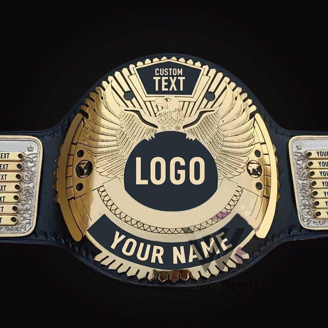 Custom Name and Logo Wrestling Championship Belt Adult Size Wwe Replica ...