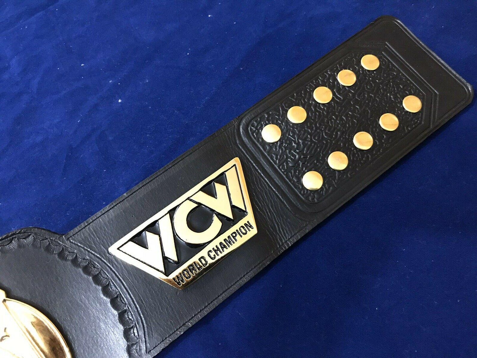 WCW WORLD HEAVYWEIGHT World Champion Wrestling Belt Duel Plated Wwe ...